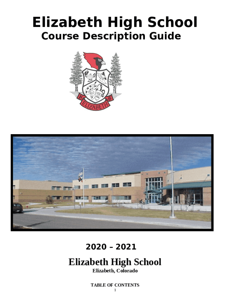 Course Description Catalog and Career Path Guide - Elizabeth High ...