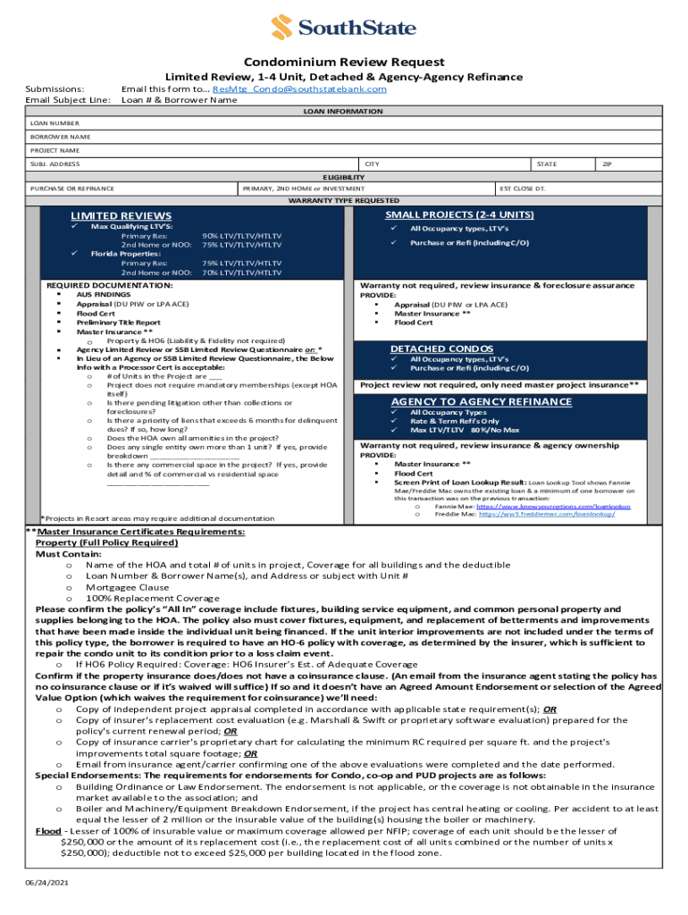 Fillable Online Where do I find the Condominium Project Questionnaire ...