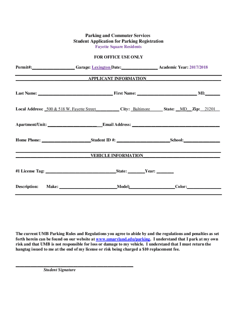 Fillable Online transportation.psu.edustudent-parking ...