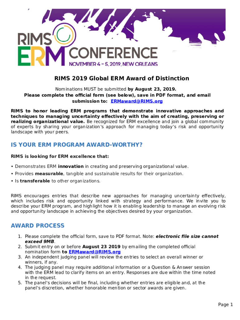 Risk Management Community, Education, and Resources RIMS Doc Template ...