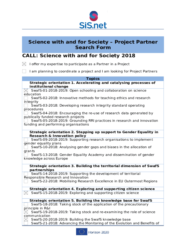 www.stuba.skbuxusdocsScience with and for SocietyProject Partner Search - oaice ucr ac Doc ...