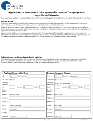 Fillable Online Application - Pior Approval - Larger Home Extension scheme - 55 Prior Lane.pdf ...