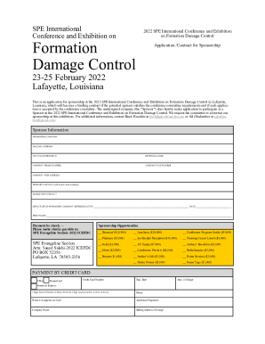 Fillable Online Conference and Exhibition on on Formation Damage ...