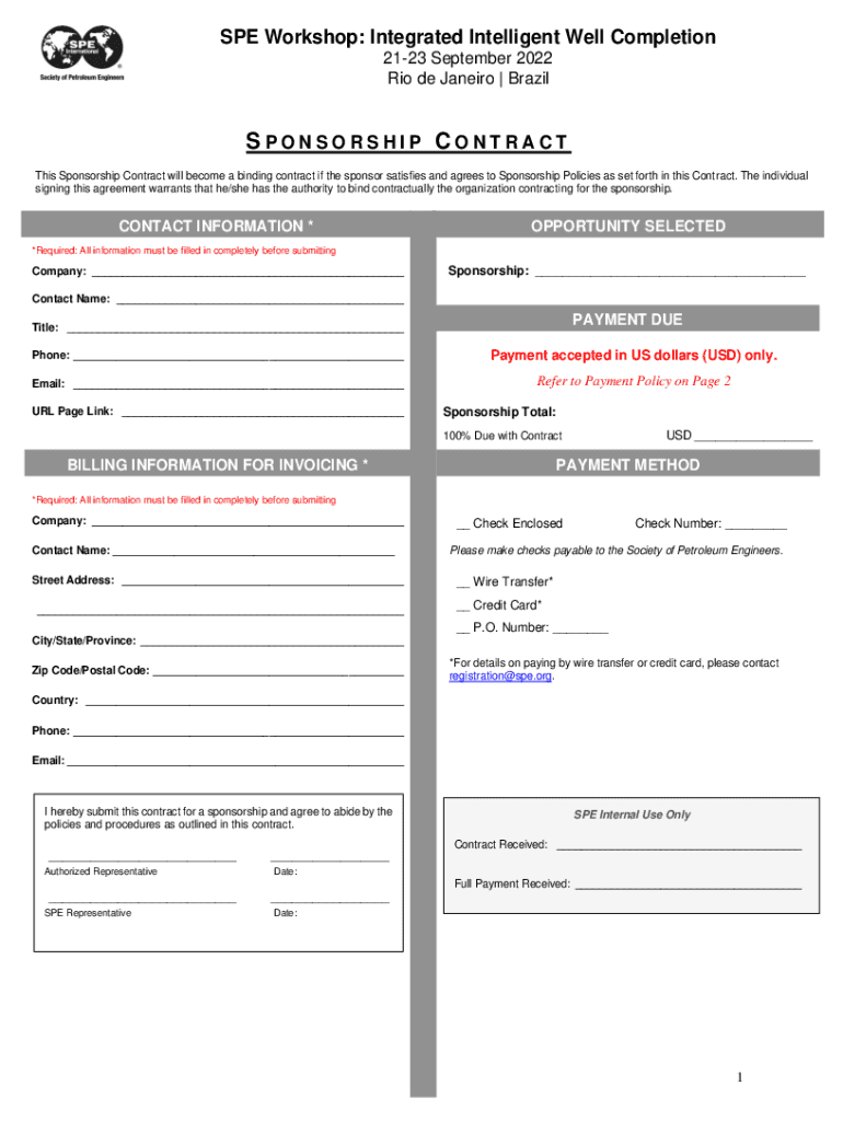 Fillable Online SPE Workshop: Integrated Intelligent Well Completion Fax Email Print - pdfFiller