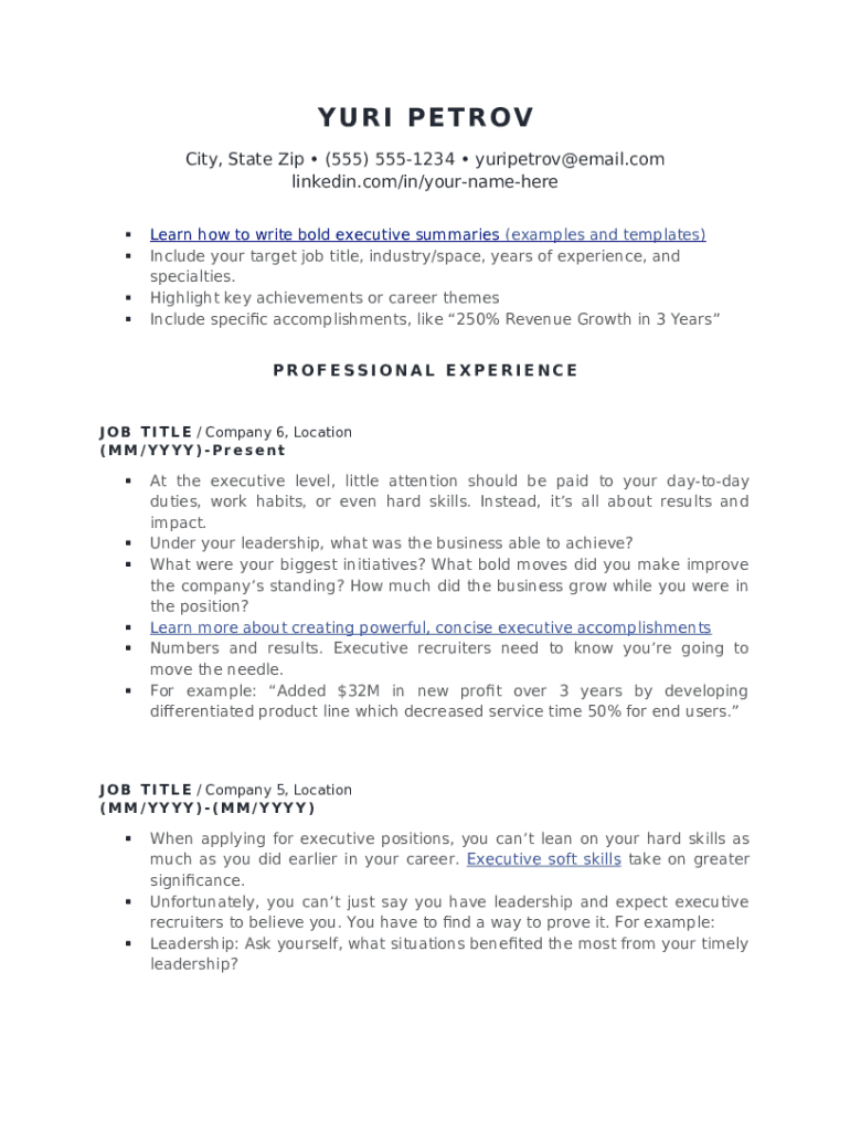 Best Resume ats (With Examples and atting Tips) Doc Template | pdfFiller