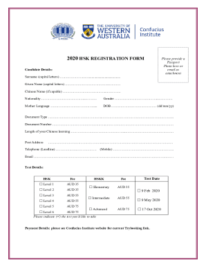 Fillable Online Candidate Registration Form Fax Email Print - pdfFiller