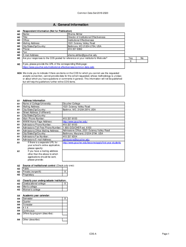 Fillable Online portal.goucher.edu task allInstitutional Effectiveness ...