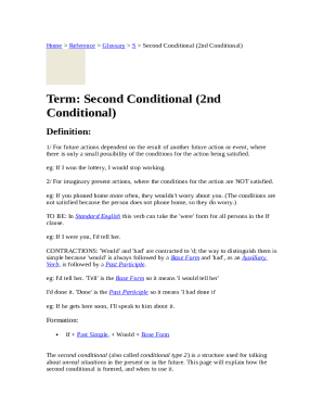Conditionals: First, Second, and Third Conditional in English - cmap ...