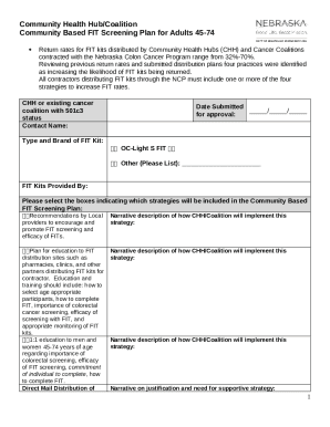CRC FOBT Screening Plan Template (word doc) - dhhs ne Doc Template ...