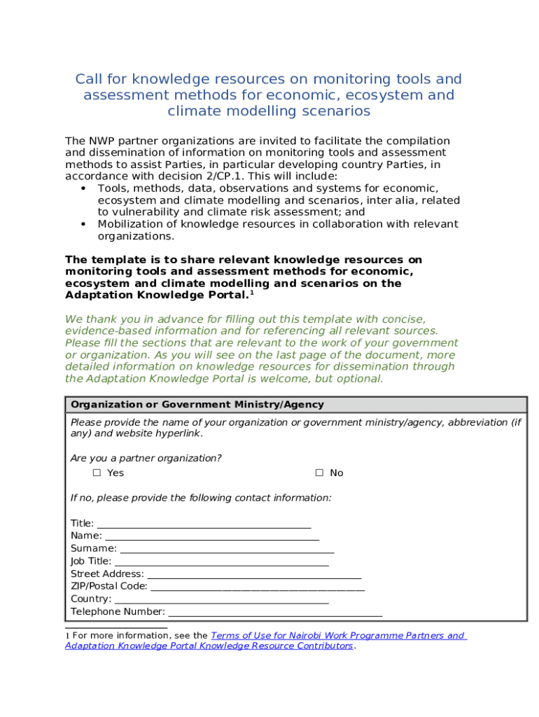 Updated Call for Knowledge Resources Submission Template - www4 unfccc ...