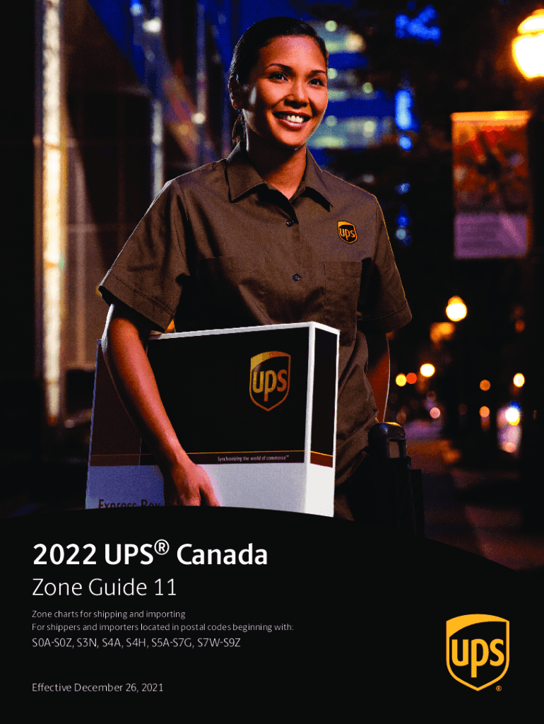 Fillable Online 2017 UPS CANADA ZONE GUIDE 42 ZONE GUIDE 42 Zone charts ...