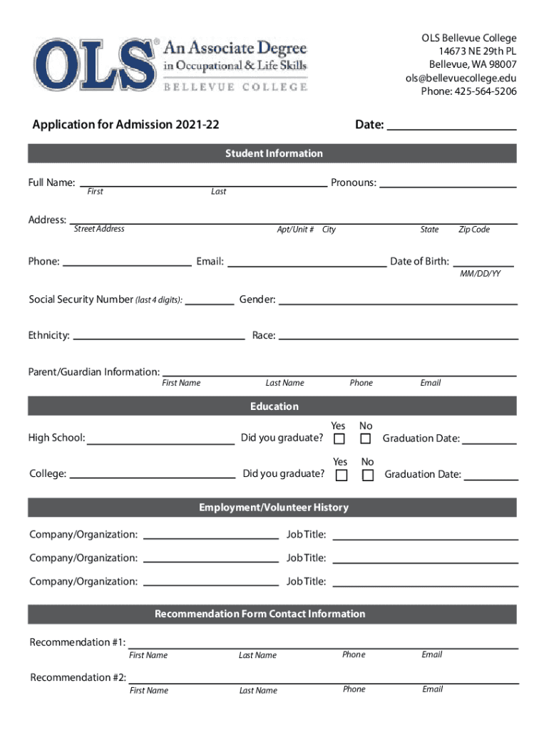 Fillable Online Application Checklist for First-Year Applicants - Brown ...