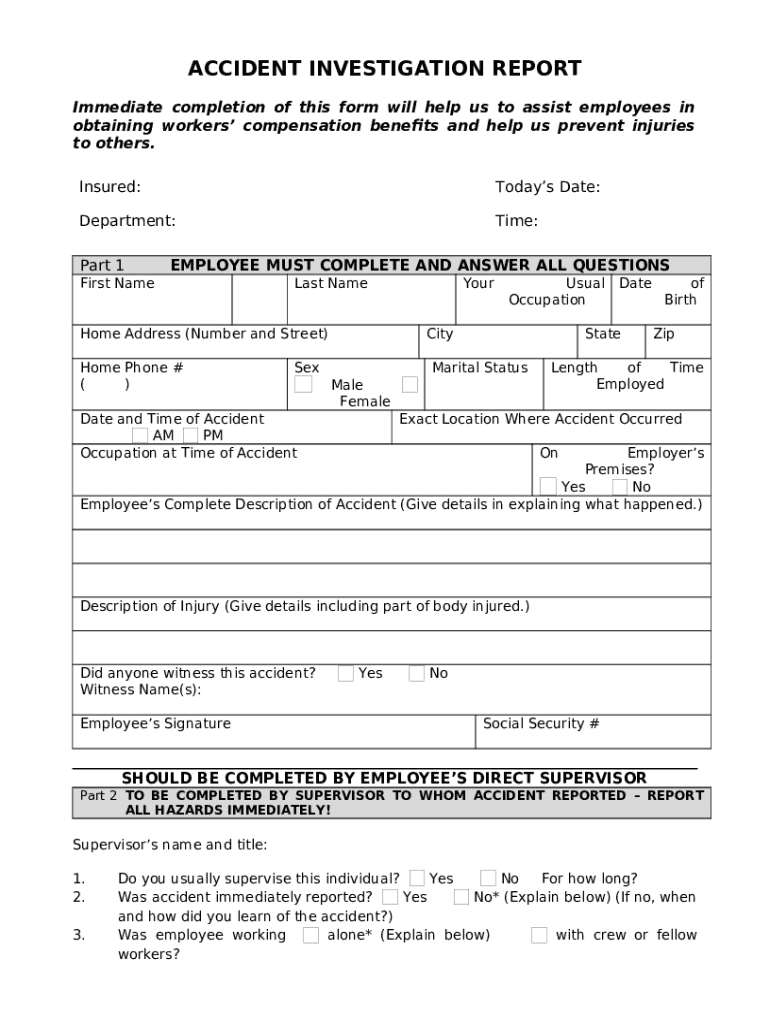 www.uslegals.com-library310348Accident Investigation - Fill and Sign ...