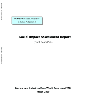 Fillable Online Social Impact Assessment Report - World Bank Fax Email ...