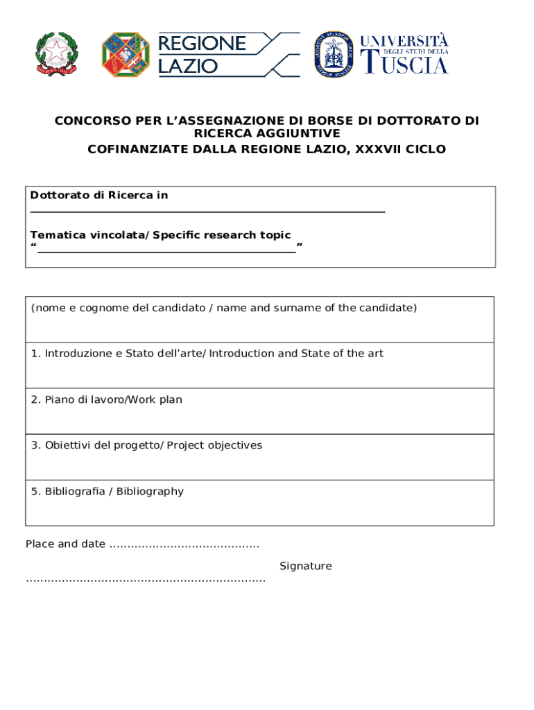 Bandi per dottorati - Ministero dell'Universit e della Ricerca Doc ...