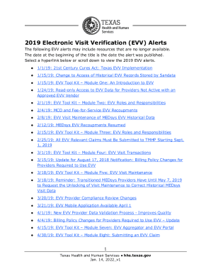 Fillable Online Electronic Visit VerificationDSHSElectronic Visit ...