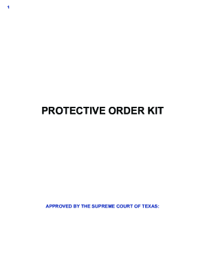 Fillable Online Protective Order: Fact SheetTexas Law HelpFAMILY CODE ...