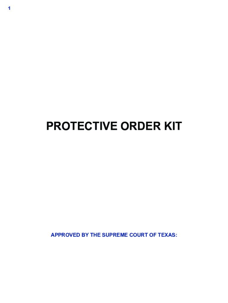 Fillable Online Protective Order: Fact SheetTexas Law HelpFAMILY CODE ...