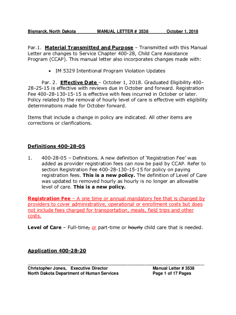 Fillable Online Transmitted with this Manual Letter are changes to ...