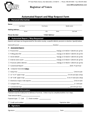 Fillable Online Automated Report and Map Request Form - San Bernardino ...