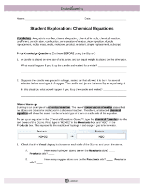 Student Exploration Sheet: Growing Plants - Center Grove Doc Template | pdfFiller