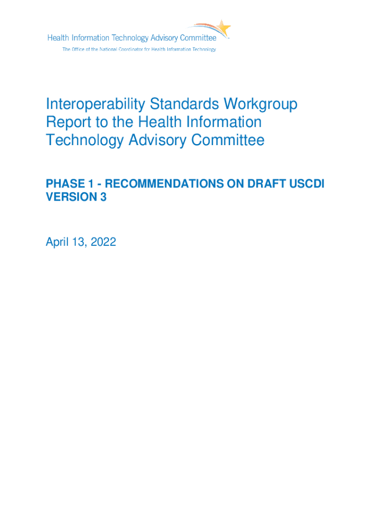Fillable Online Interoperability Standards ...