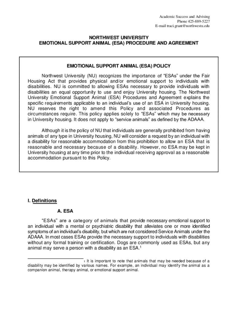 Fillable Online eagle northwestu Home - Undergraduate Academic Advising - Division of Student ...