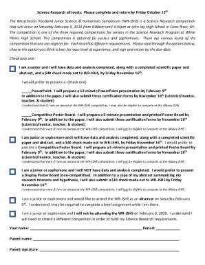 Fillable Online www.sciencebuddies.orgscience-fair-projectsHigh School ...