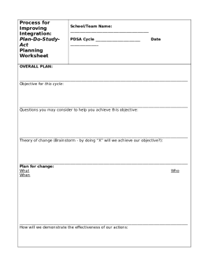 PDSA: Plan-Do-Study-Act (Rapid Cycle Improvement) - Minnesota Dept. of ...