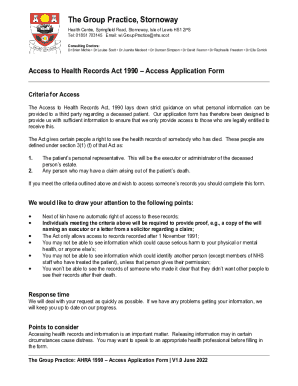 Fillable Online AHRA Access Application Form Fax Email Print - pdfFiller