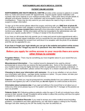 Fillable Online NHMC Patient Online Access Information and Consent Form ...
