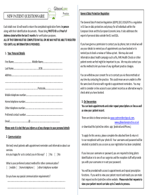 Fillable Online 23+ Patient Registration Form Templates - PDF ...