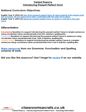 Fillable Online classroomsecrets.co.ukintroducing-presentIntroducing ...
