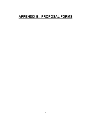 Fillable Online mhec maryland APPENDIX B. PROPOSAL FORMS Fax Email ...