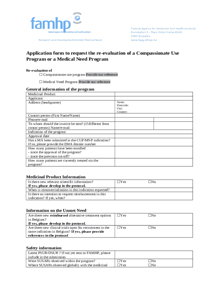 Single Patient IND for Compassionate or Emergency Use Doc Template ...