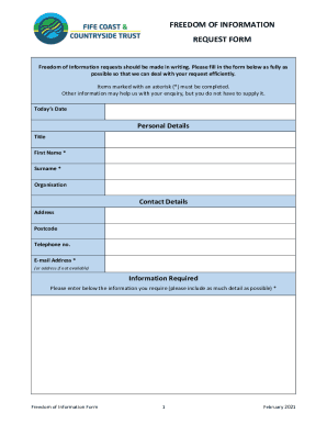 Fillable Online FREEDOM OF INFORMATION REQUEST FORM - cloudfront.net Fax Email Print - pdfFiller
