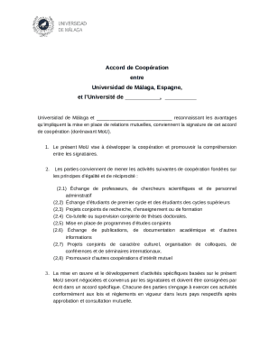 Academic Exchange and Cooperation Agreement Doc Template | pdfFiller