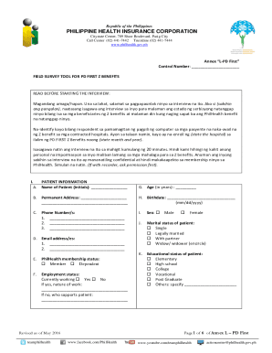 Fillable Online Annex L-PD First - Philippine Health Insurance ...