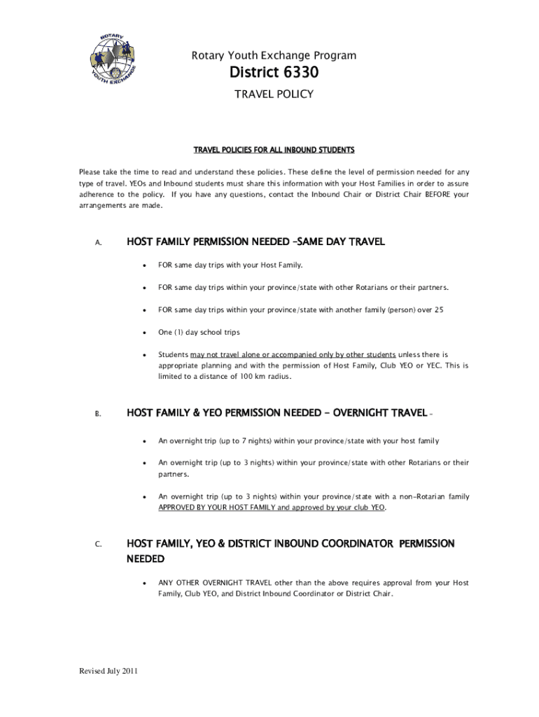Fillable Online my-cms.rotary.orgendocumentYouth Exchange Handbook ...