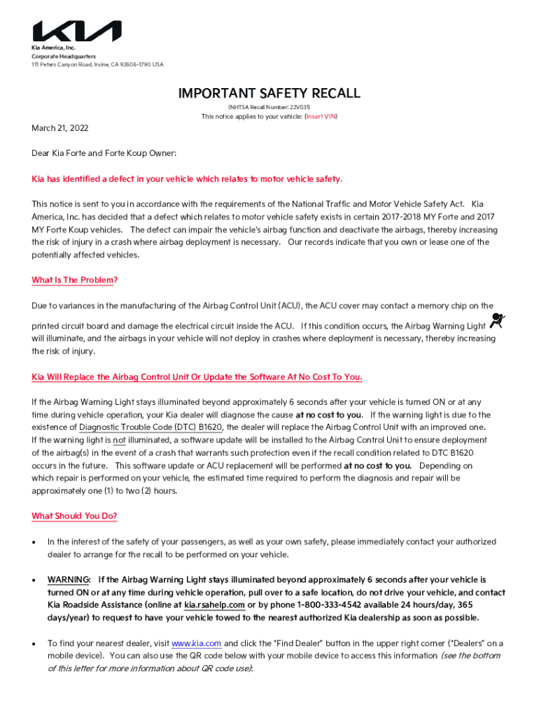 Fillable Online IMPORTANT SAFETY RECALL (Follow-Up Letter) Fax Email ...