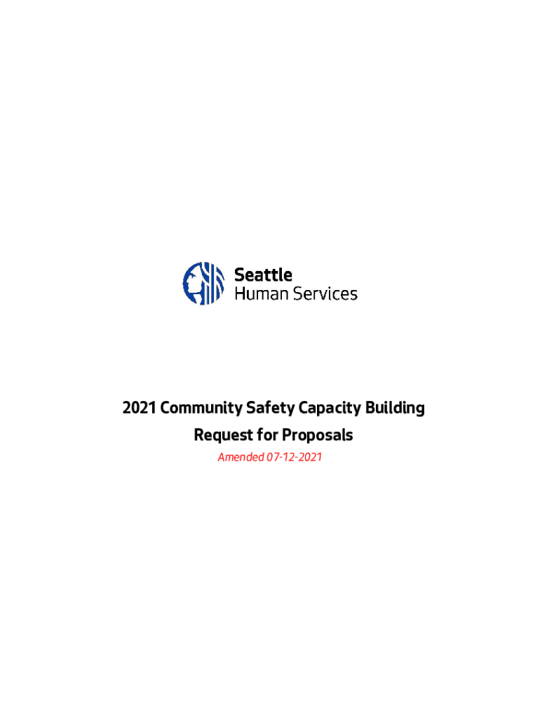 Fillable Online Community Safety Capacity Building RFP - Human Services ...