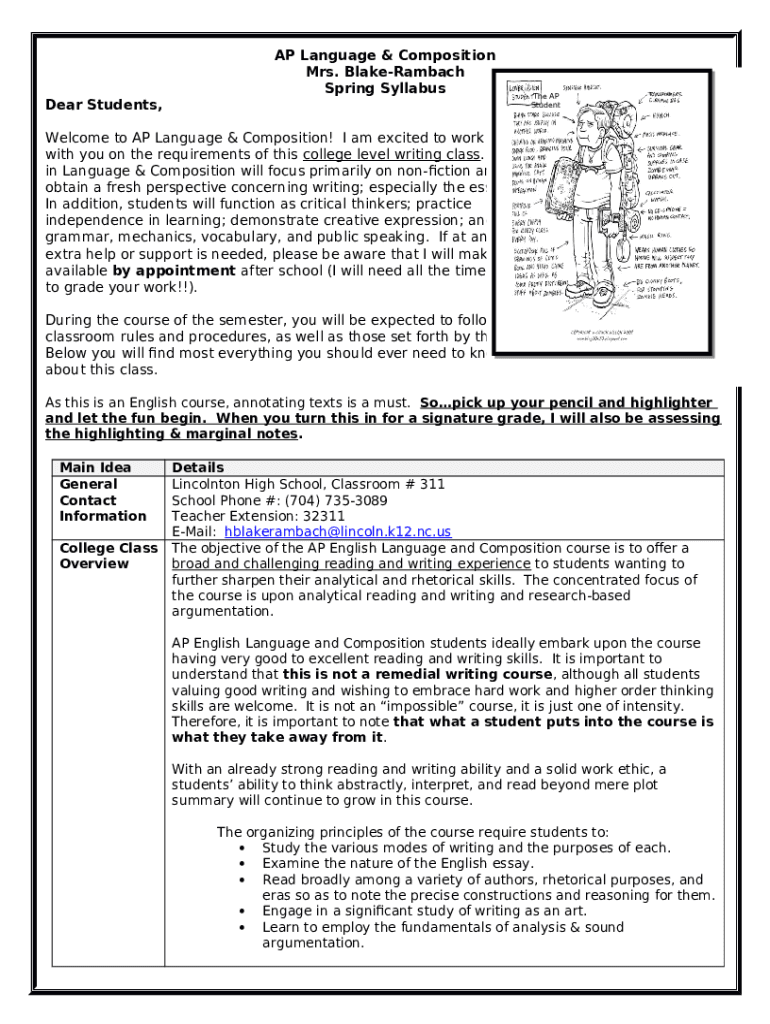 Class Syllabus - Coach Wise's AFNORTH LIONS Social Sciences - Google ...