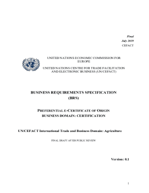Fillable Online BUSINESS REQUIREMENTS SPECIFICATION (BRS) P -CERTIFICATE OF ... Fax Email Print ...