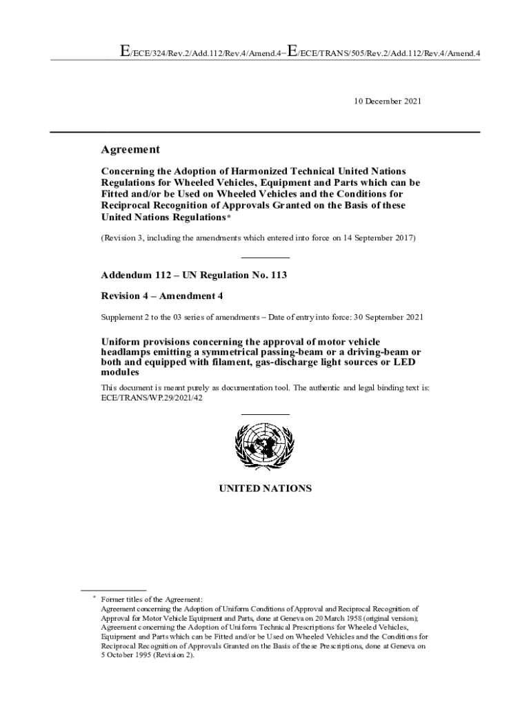Fillable Online United Nations Regulations * Fax Email Print - pdfFiller