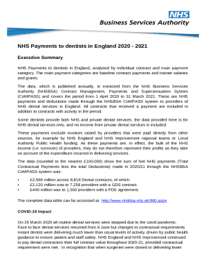 Executive Summary - NHS Business Services Authority Doc Template ...