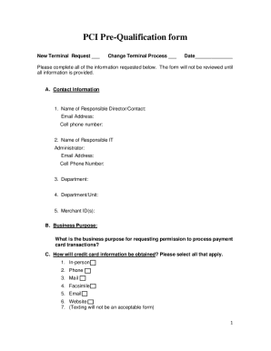 Fillable Online PCI Pre-Qualification form - Western University of ...