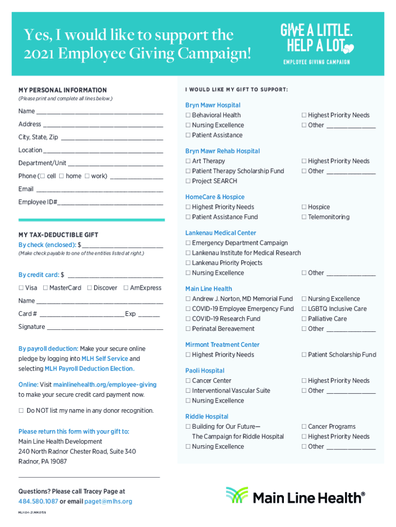 Fillable Online How To Inspire Employees To Engage In Your Giving ...