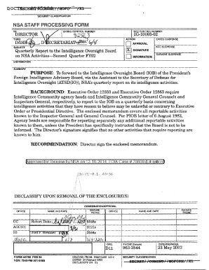 Fillable Online NSA STAFF PROCESSING FORM - U.S. Department of Defense ...