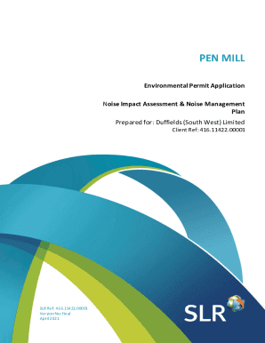 Fillable Online NIA and Noise Management Plan.pdf - Environment Agency ...