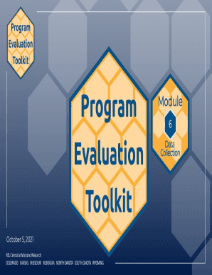 Fillable Online ies ed Program Evaluation Toolkit, Module 6, Chapter 1 ...